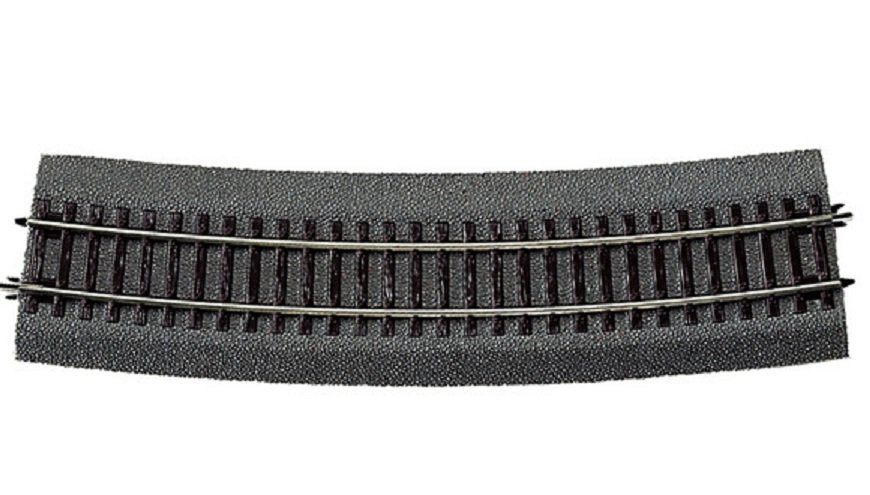 ROCO 42527 Bogen R9 r=826,4 mm 15° Bettungsgleis RocoLine Spur H0, 4,61