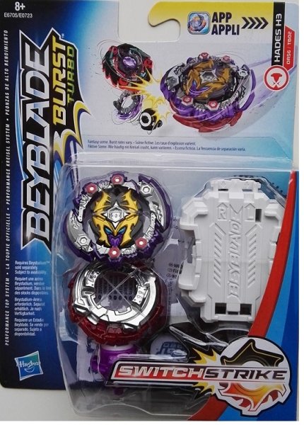 HASBRO E6705 - Beyblade Burst Turbo Switch Strike Starter Pack, Hades ...