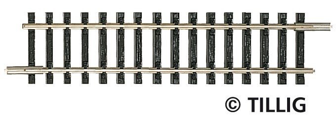 TILLIG 83102 Gerades Gleis G2 83 mm Modellgleis Spur TT, 2,80