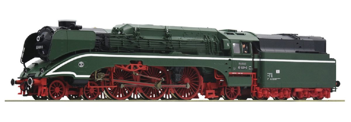 ROCO 70201 Dampflokomotive BR 02 0201-0 DR Ep.IV Spur H0, 359,90