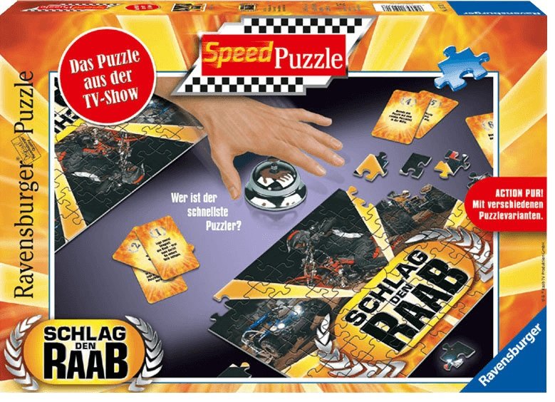 RAVENSBURGER 15131 Speed Puzzle Schlag den Raab 2 x 81 Teile, 10,00