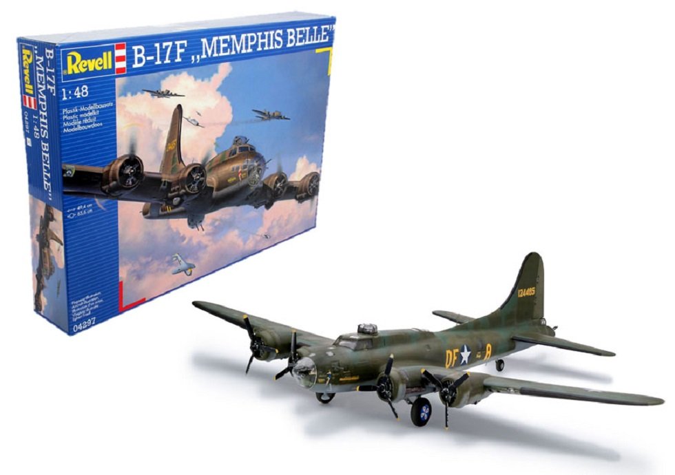 REVELL 04297 B-17F Memphis Belle: Modellbausatz 1:48, 42,49