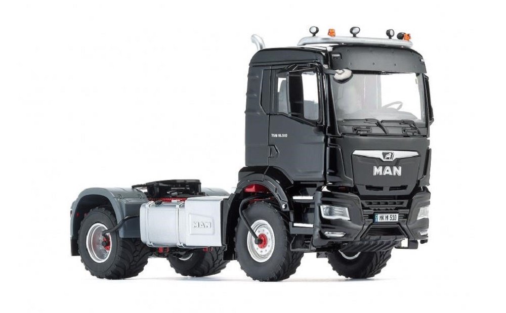 WIKING 077651 MAN TGS 18.510 4x4 BL 2-Achs Zugmaschine schwarz LKW-Mo ...