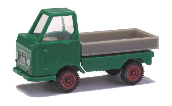 BUSCH 211015501 Multicar M22 mit Kipper-Pritsche grün Automodell 1:12 ...