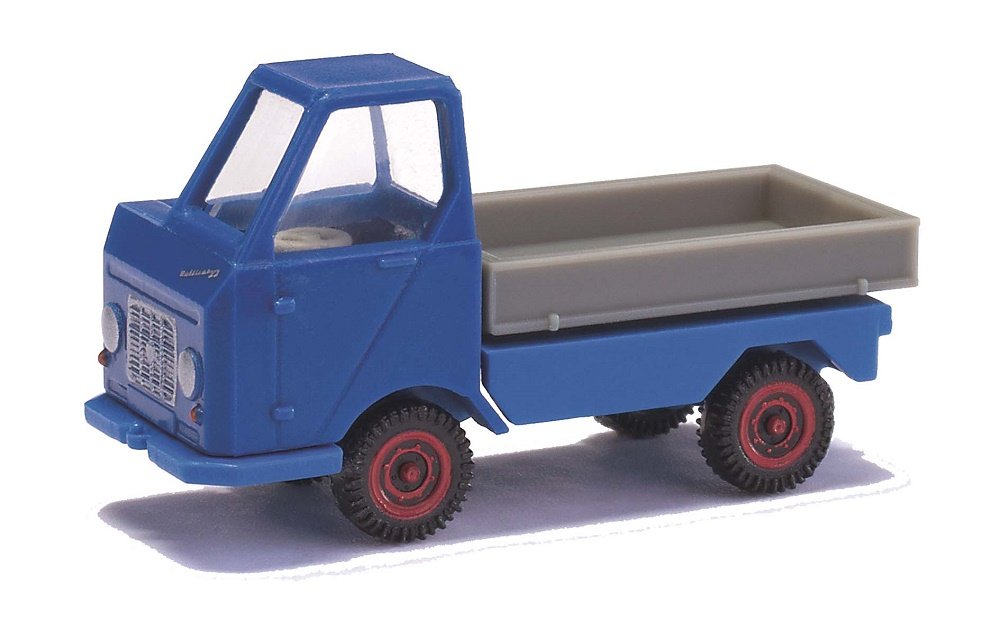 BUSCH 211015502 Multicar M22 mit Kipper-Pritsche blau Automodell 1:12 ...