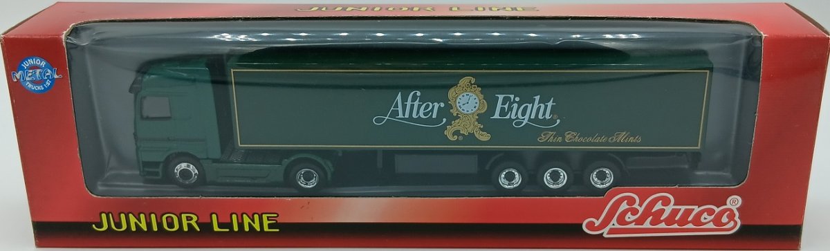 SCHUCO 22400 MB Actros Koffersattelzug After Eight LKW-Modell 1:87, 11,00
