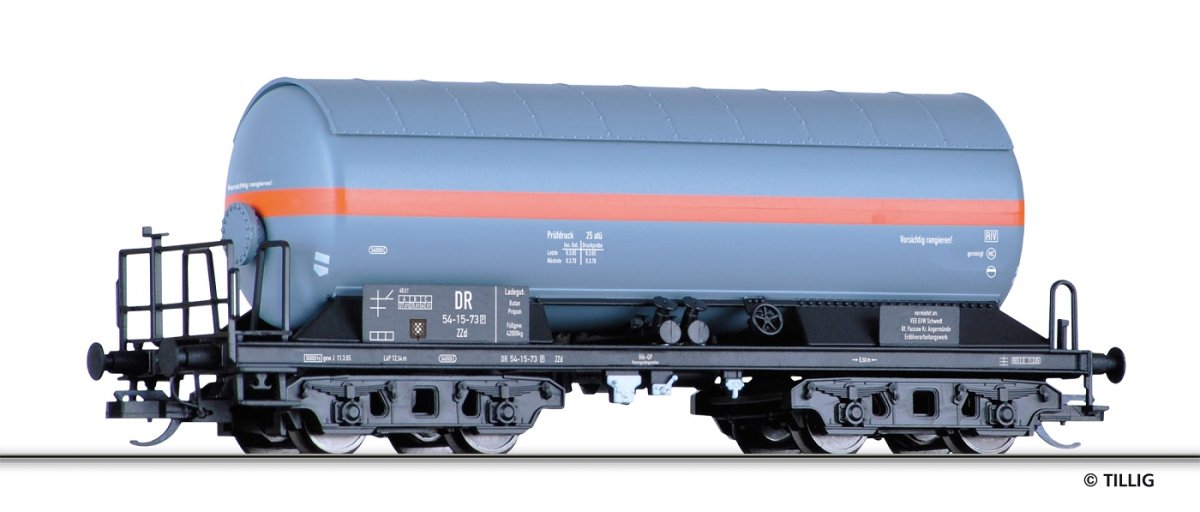 TILLIG Gaskesselwagen ZZd der DR Ep.III 15015 Spur TT, 61,90