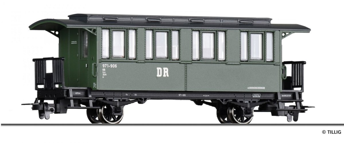 TILLIG Personenwagen KBi der DR Ep.III 03908 Spur H0e, 51,80