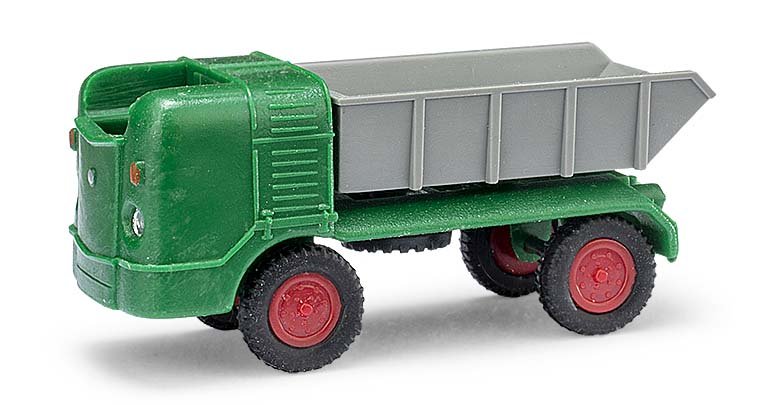 BUSCH 210006300 Multicar M21 Muldenkipper grün Automodell 1:87, 13,99